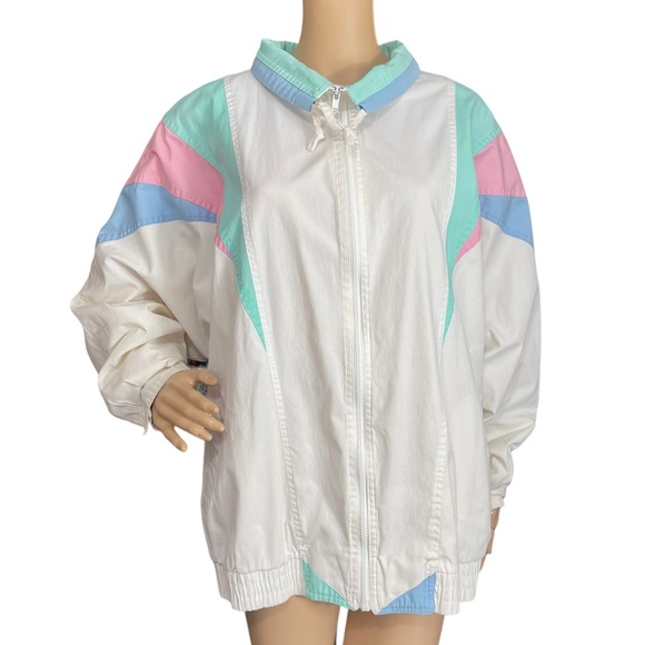 Be In The Current Seen | Jackets & Coats | Vintage Colorblock Track ...